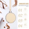 BESTYASH Beige Glasses Case Folding Round Sunglasses Holder Portable ...