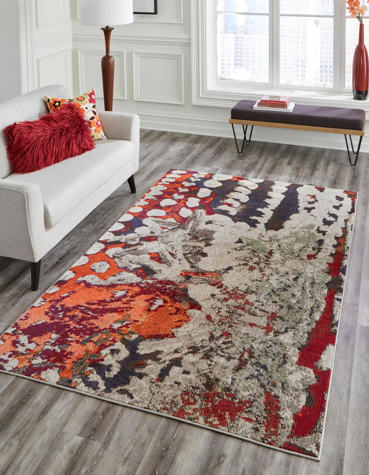 Rugs.com Haerfest Collection Rug – 8' x 10' Multi Low Rug Perfect For ...