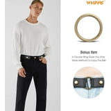 WHIPPY No Buckle Elastic Belt for Men, Nylon Stretch Buckle Free Belt for Jeans Pants - Walmart.com