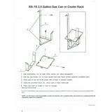Rackem Manufacturing RA1S 2.5 gal Gas Can Rack - Walmart.com