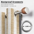 Beige Stripes Outdoor Curtains for Patio, Modern Abstract Linens ...
