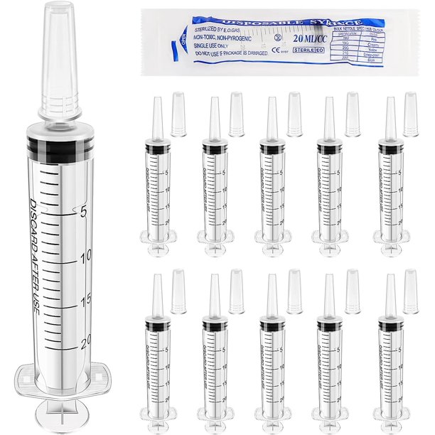 Jinsinto 10 Pieces 20ml Plastic Liquid Measuring Tools with Cap ...