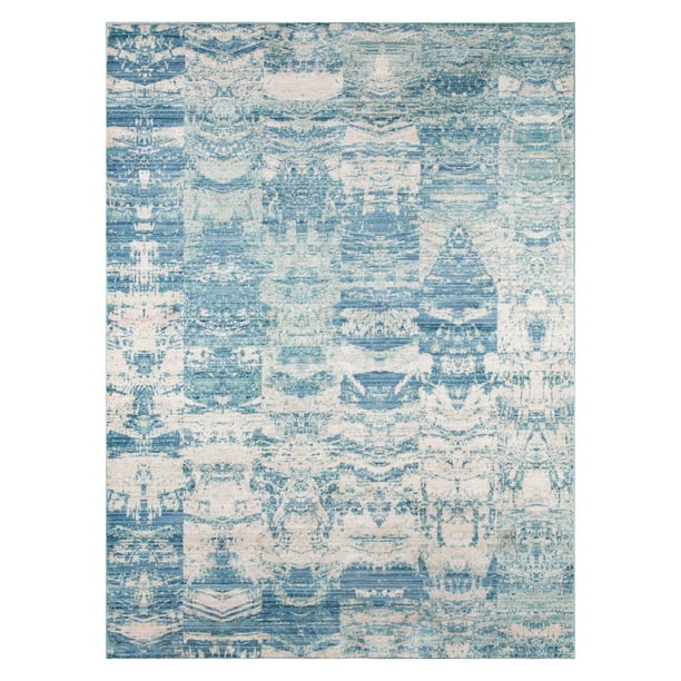 Momeni Rustic Romance Polyester Machine Made Blue Area Rug 2' X 3 ...