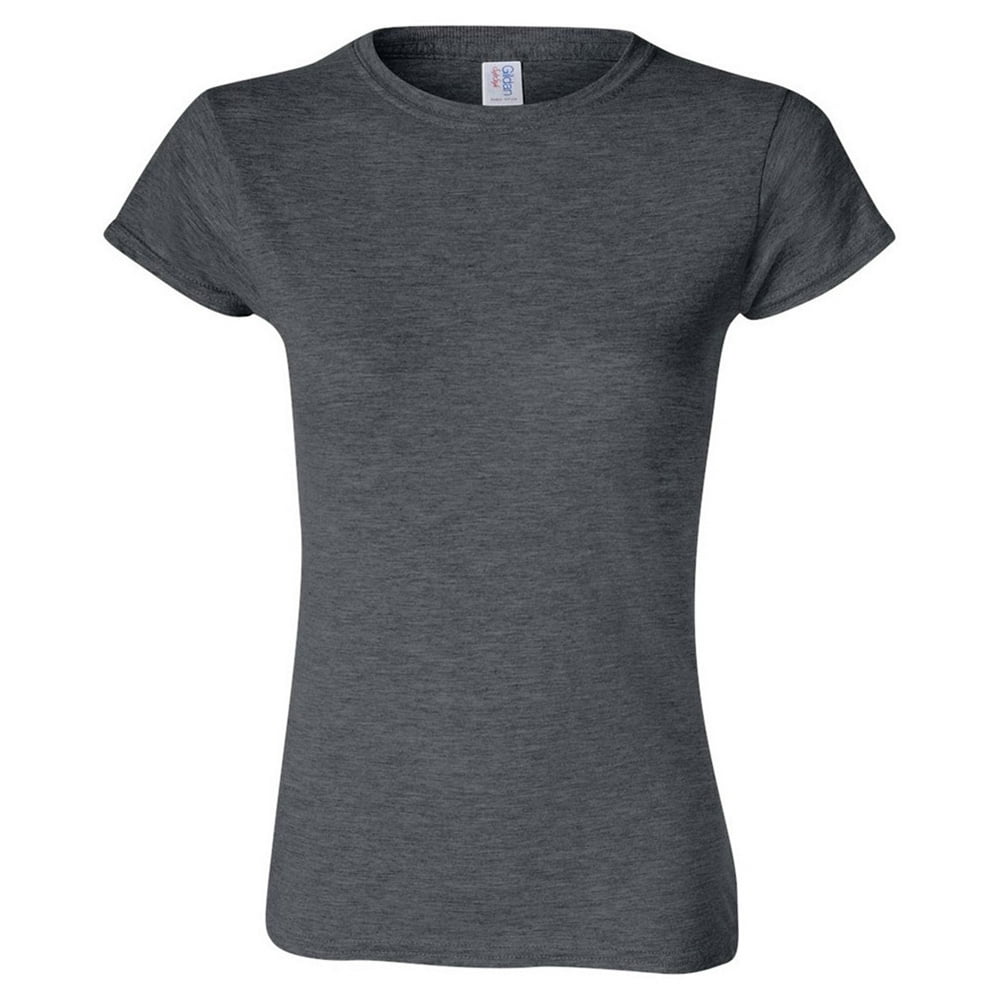 Gildan Gildan 64000l Softstyle Ladies T Shirt Dark Heather Small