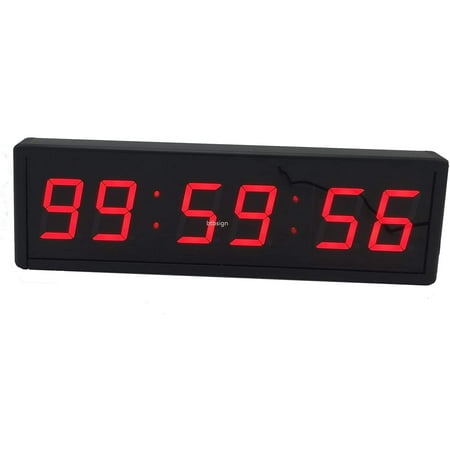 2.3inch Digital Countdown Wall Clock Large Stopwatch with Remote and ...