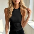 AnuYalue Women's Ribbed Tank Tops 2026 Summer Sleeveless Mock Neck ...