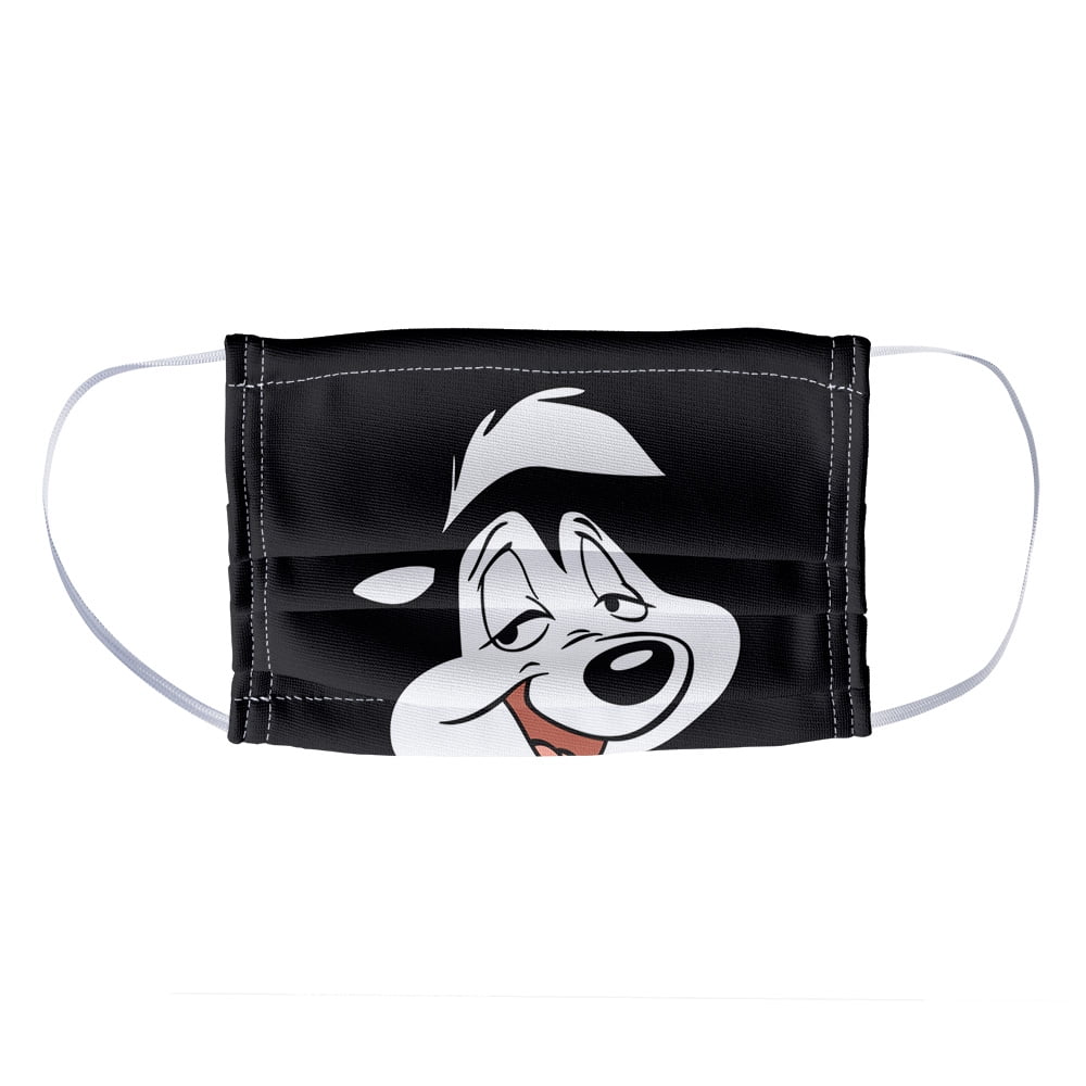 Looney Tunes Pepe Face 1-Ply Reusable Face Mask Covering, Kids ...