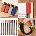 2 Pcs Bible Bookmarks PU Leather Bookmarks Colorful Ribbon Book Reading ...