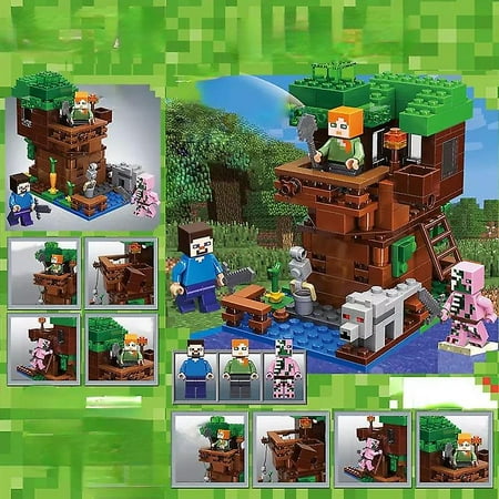 Minecraft Minifigure Building Blocks World Steve Blacksmith Pirate ...