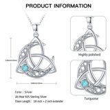 Midir&Etain Celtic Moon Necklace 925 Sterling Silver/Moonstone ...