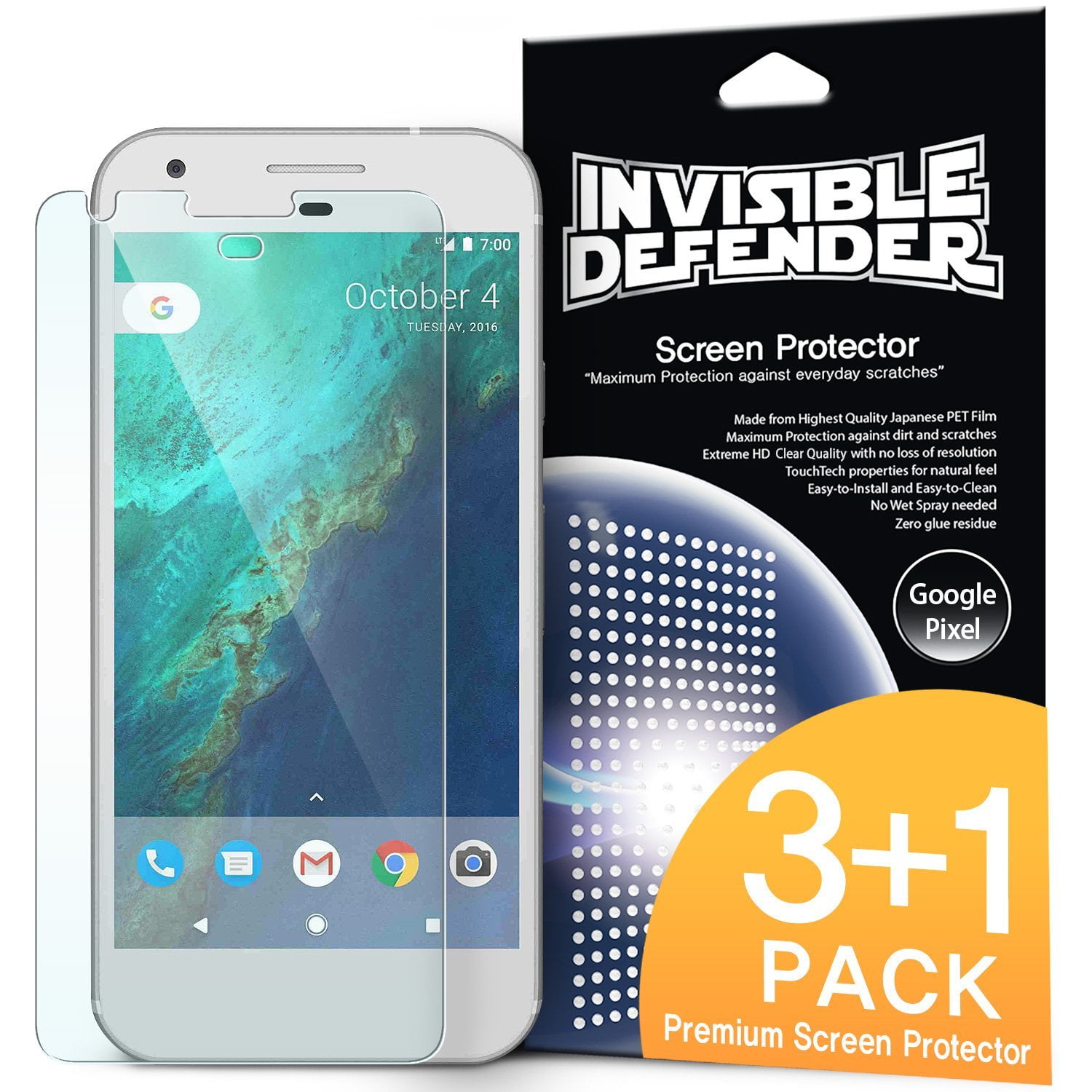 Google Pixel Screen Protector, Invisible Defender [MAX CLEARNESS][Case ...