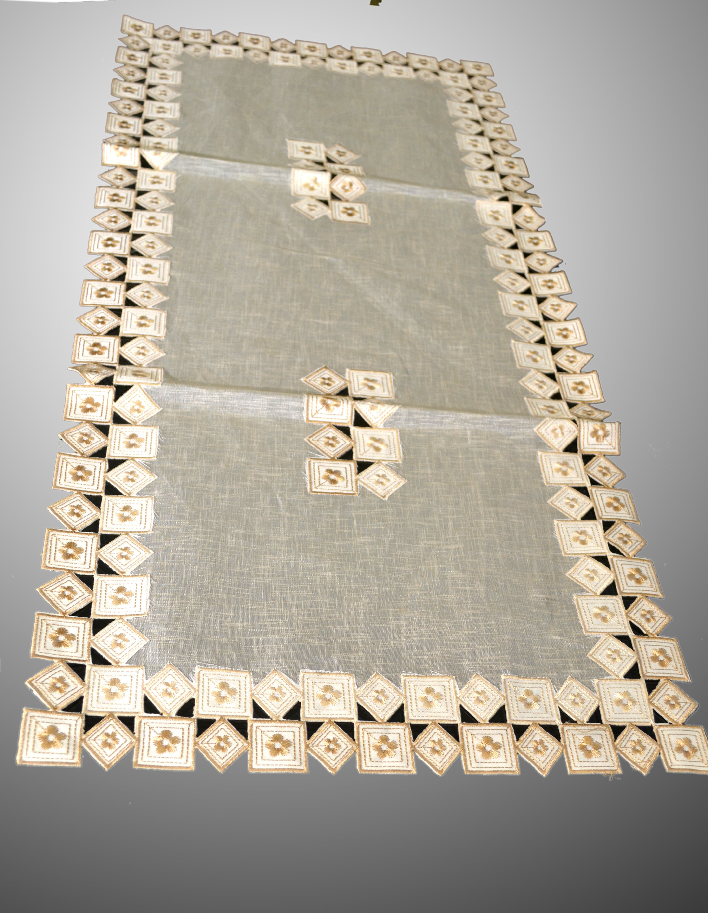Linen Decorative Embroidered Cutwork Table Cloth - Walmart.com