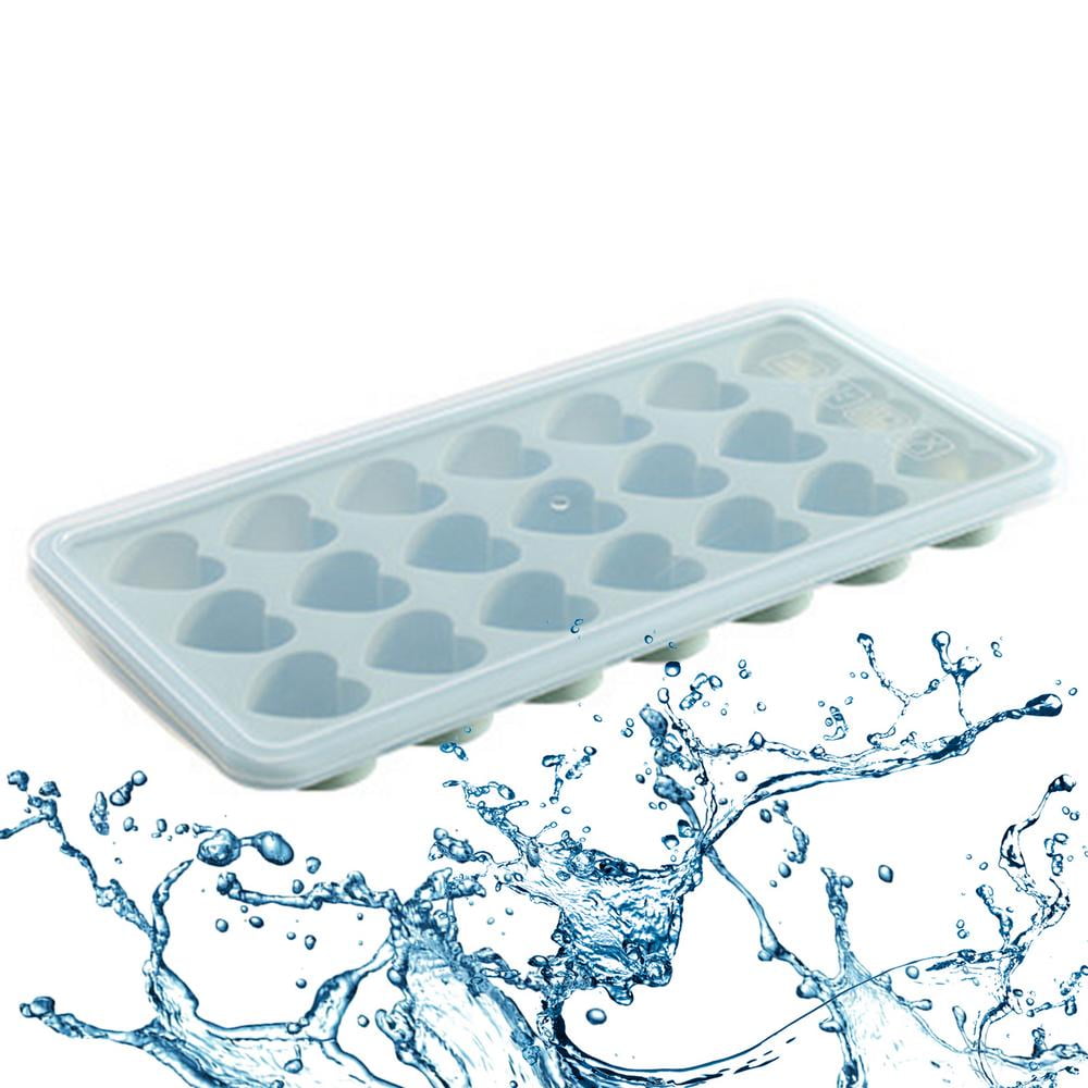 Tohuu Silicone Ice Cube Tray Heart-shaped Ice Cube Maker Mold for ...