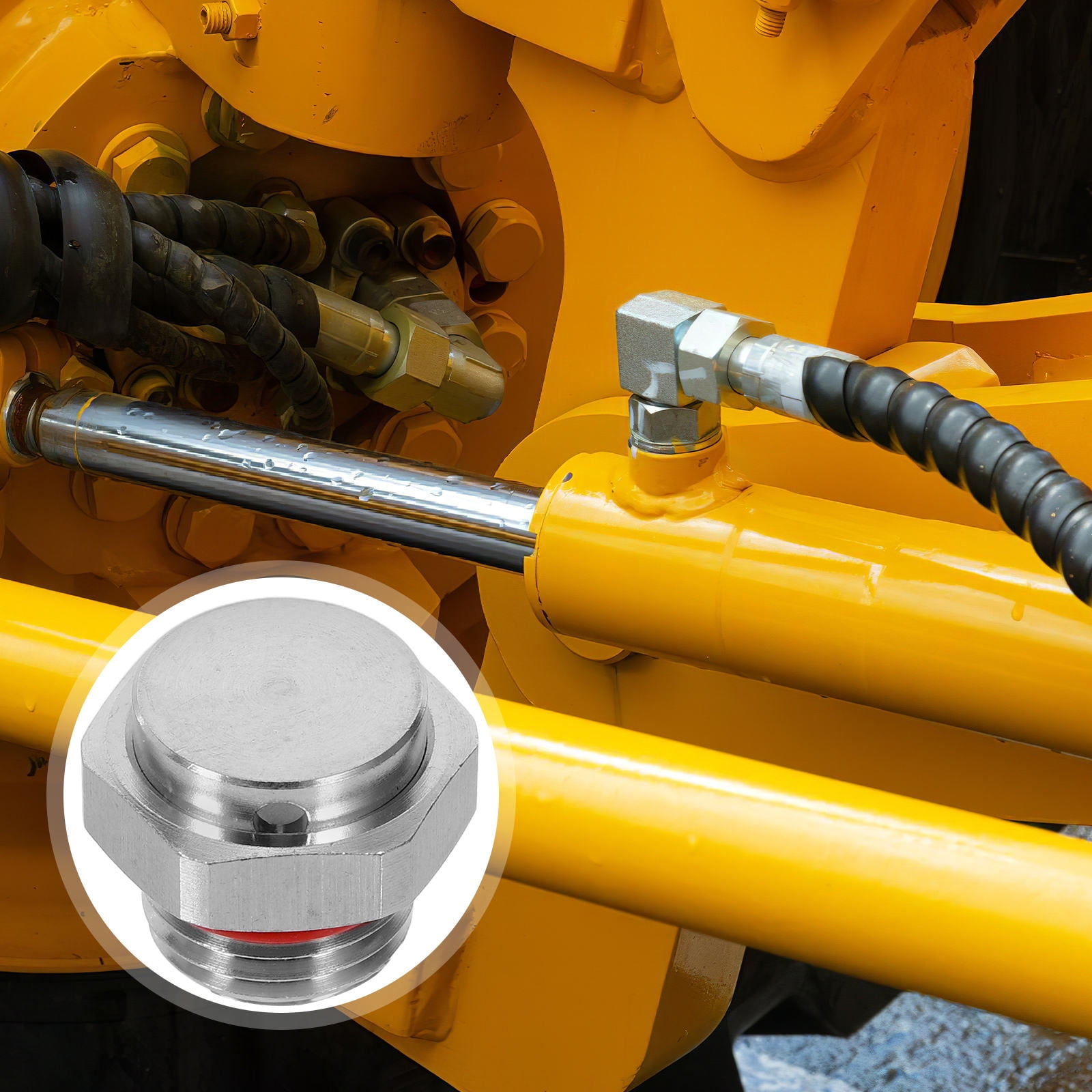 COOPHYA Threaded Balance Valve Hydraulic Breather Vent Valve Waterproof ...