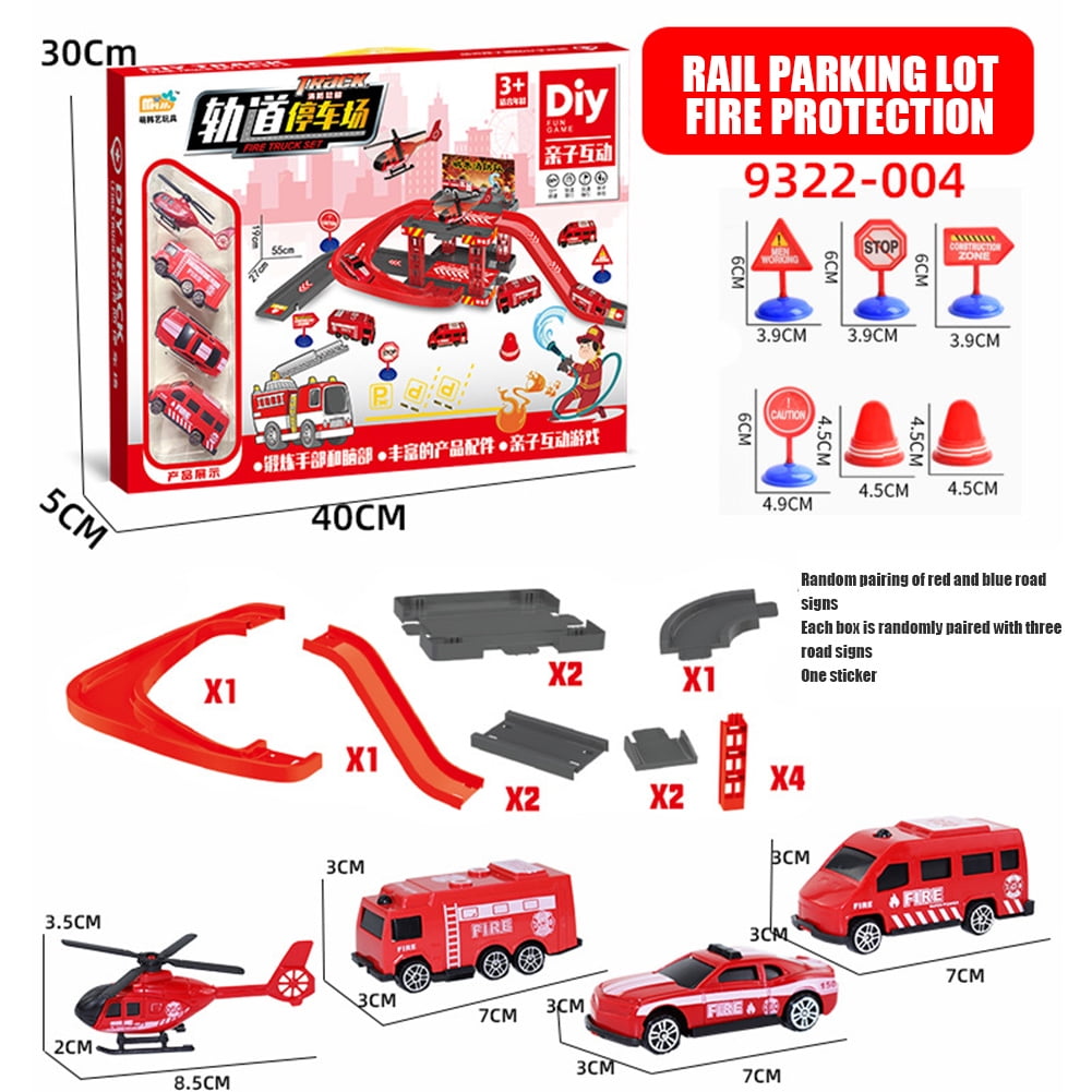 Godderr Toddler Engineering Back Car Road Sign Combination,Baby Toy ...