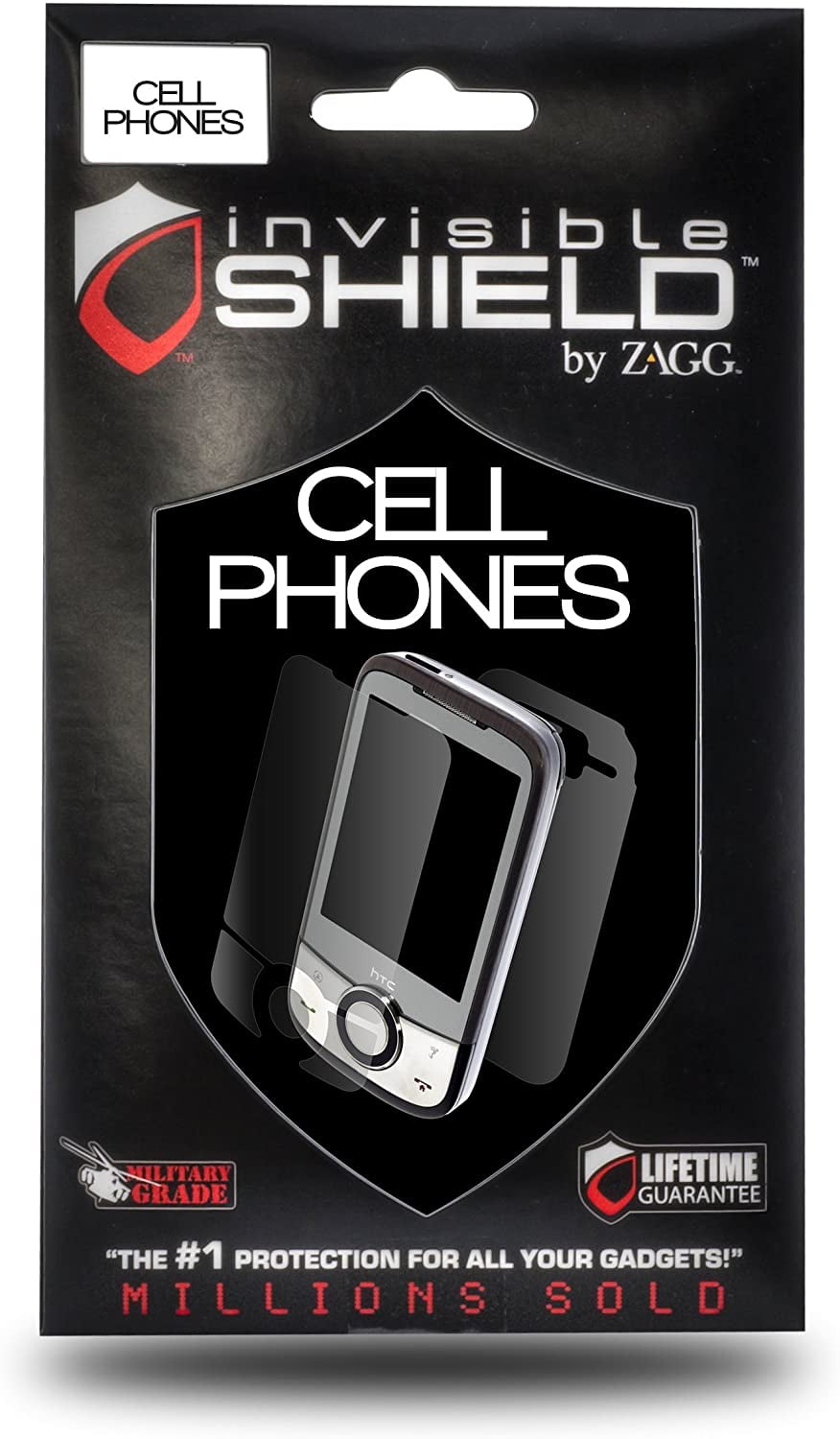 ZAGG UNIPRO3PKS InvisibleShield Universal Screen Protector, 3-Pack ...