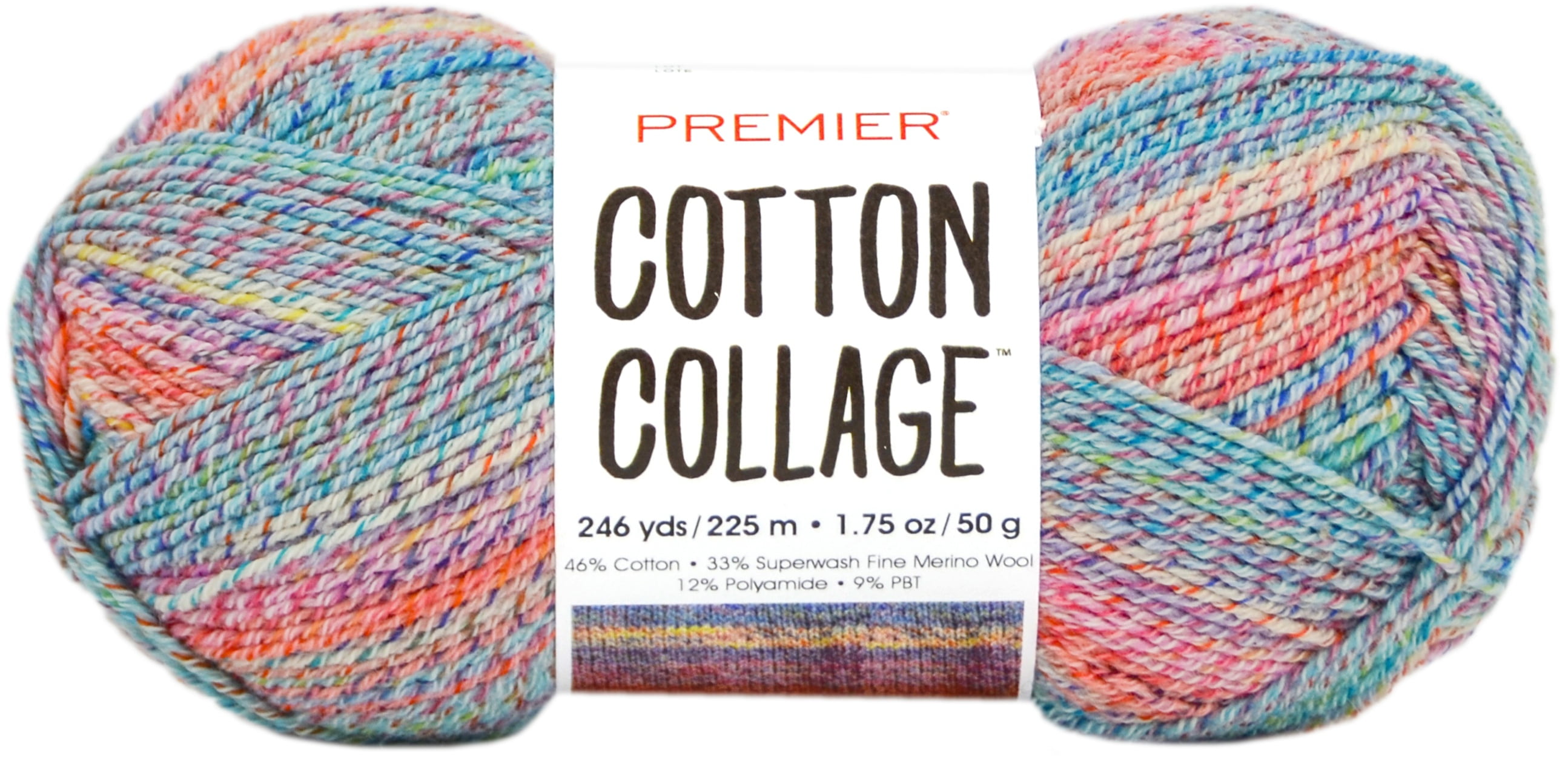 Premier Yarns Cotton Collage Yarn-Party Multi - Walmart.com