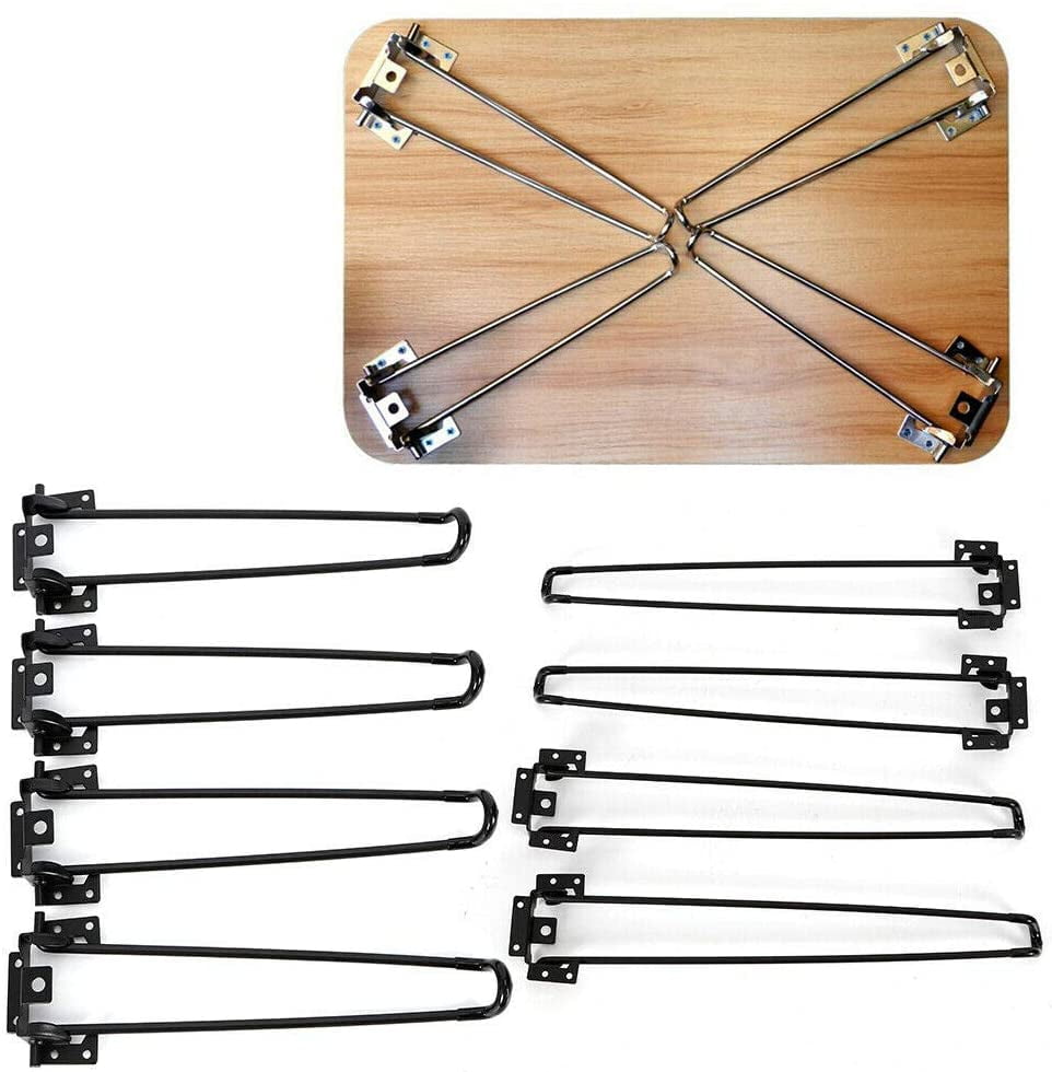 ANQIDI 13.58" Folding Table Legs 4PCS Heavy Duty Furniture Legs Metal ...