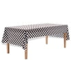 Sorfey Round Dining Table Cover Fitted Checkered Vinyl Table Cloth ...