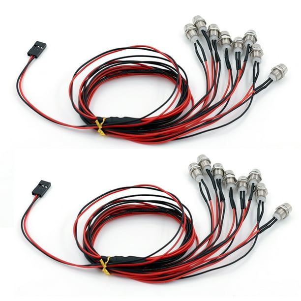 Modelo lámpara material RC LED Light RC Car Light 16 Luces Reemplazo ...