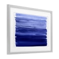 Stupell Industries Oceanic Ombre Blue Gray Framed Print Under Glass ...