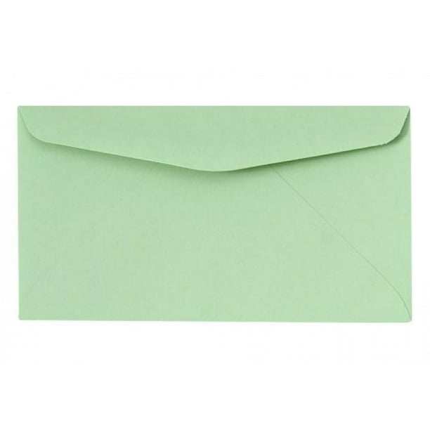 #6 3/4 Reply Business Envelopes- 50 Per Pack (Pastel Green) - Walmart ...