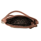 Mudd Women's Vegan Leather Blush Perforated Cross Body With Adjustable ...