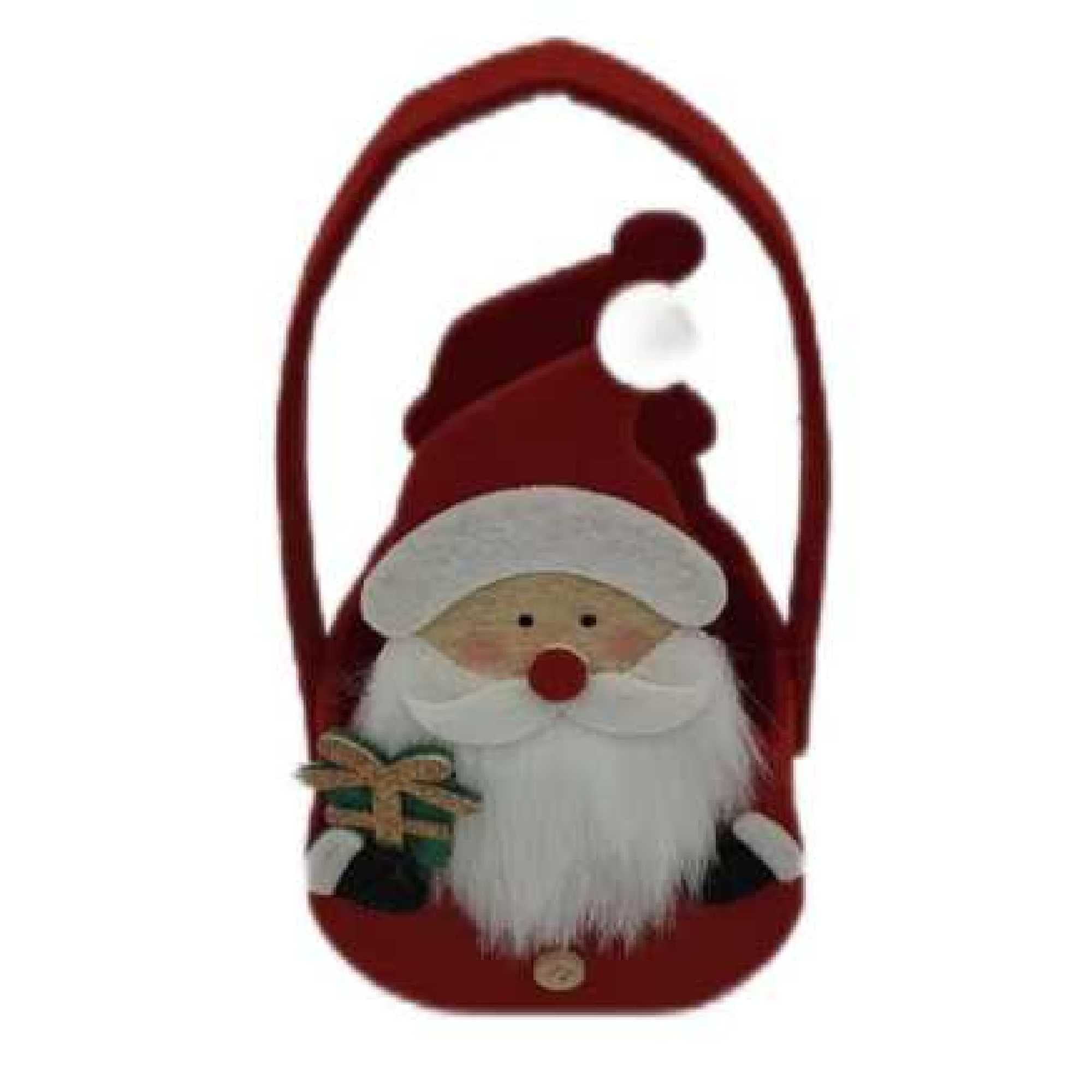 Click here for Ih Casadécor Felt Santa Basket (6.4) - Set Of 6 prices