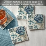 Thirstystone "Tide Pool Shells" 4-Pack Tumbled Tile Coasters - Walmart.com