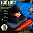 Inflatable Camping Pillow Gray Ultralight Compact for Backpacking ...