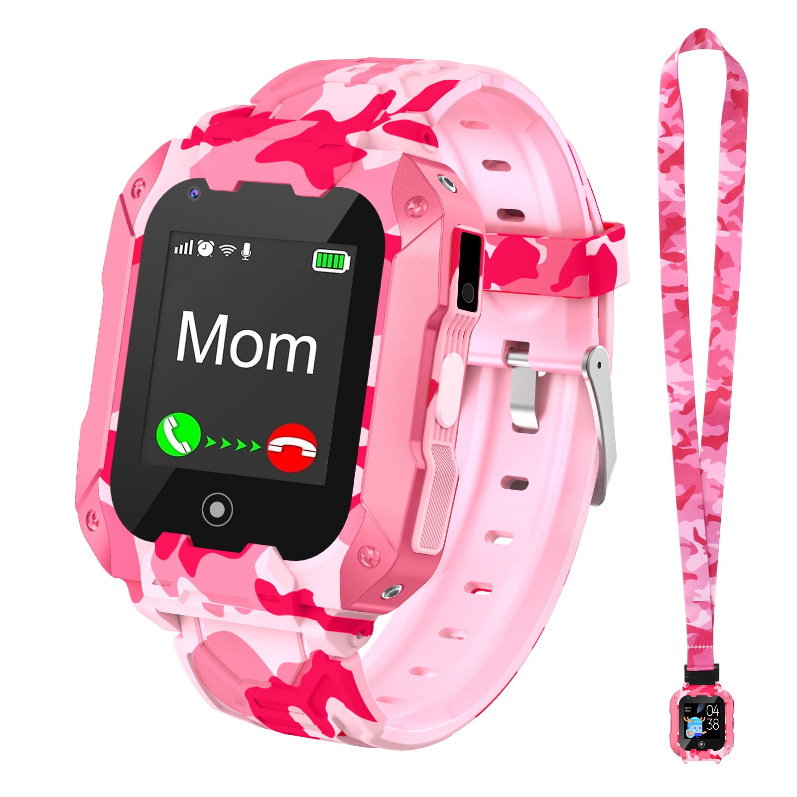 TOPCHANCES 4G Smart Watch for Boys Girls 1.3" Touch Screen Smartwatch ...