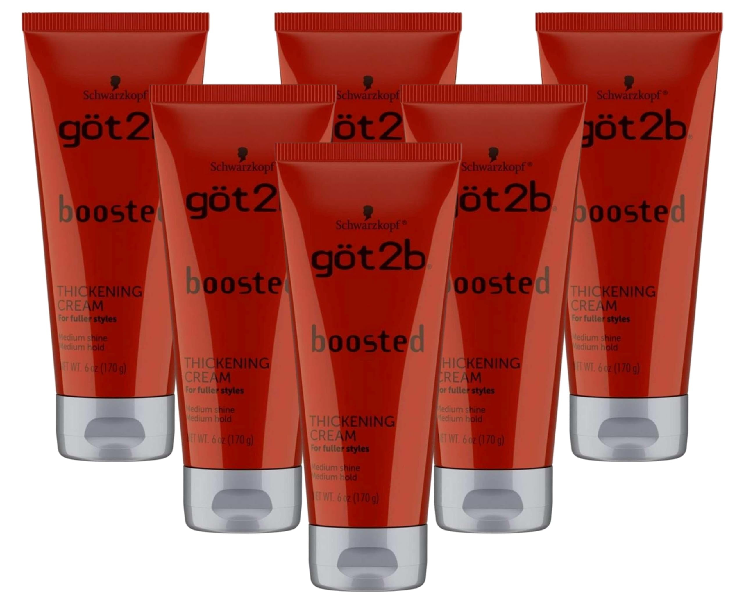Crema espesante Got2B Boosted 180 ml (paquete de 6) para cabello | Walmart en línea
