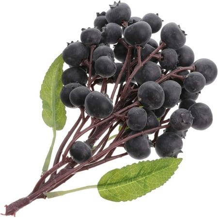 HEIBIN Artificial Blueberries String Fake Fruit Simulation Blueberries ...