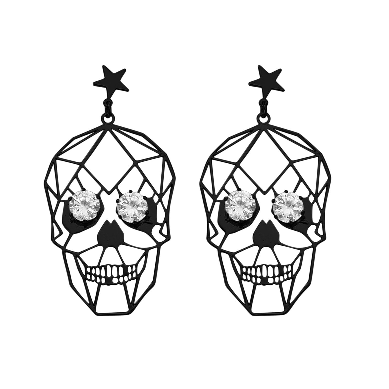 Click here for Yangzheee Personality Funny Rhinestone Earrings Th... prices