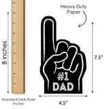 Big Dot of Happiness My Dad is Rad - Number 1 Dad Hand Paper ...