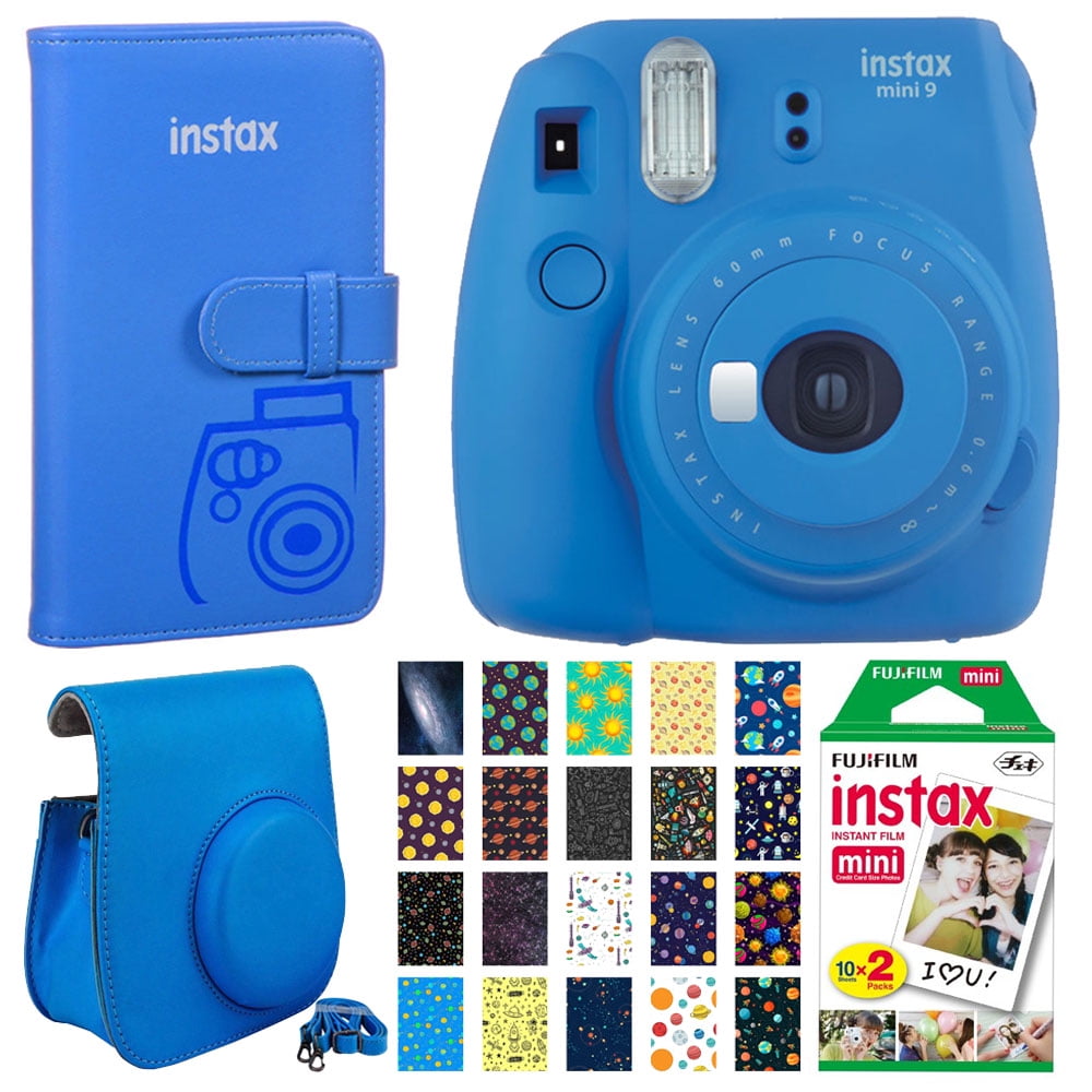 Fujifilm Instax Mini 9 Blue Camera + Matching Blue Accessories ...