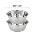 SPOORYYO Stainless Steel Mixing Bowl Set - Heavy Gauge Metal Bowls with ...