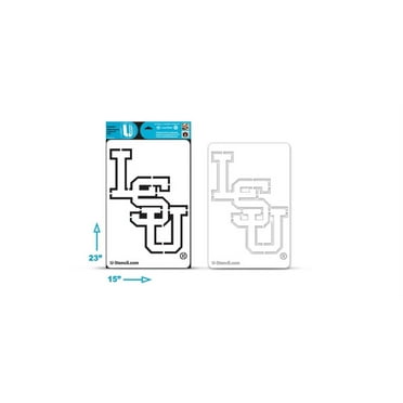 NCAA LSU Tigers Collegiate 'LSU' Multi-Purpose Stencil - Walmart.com