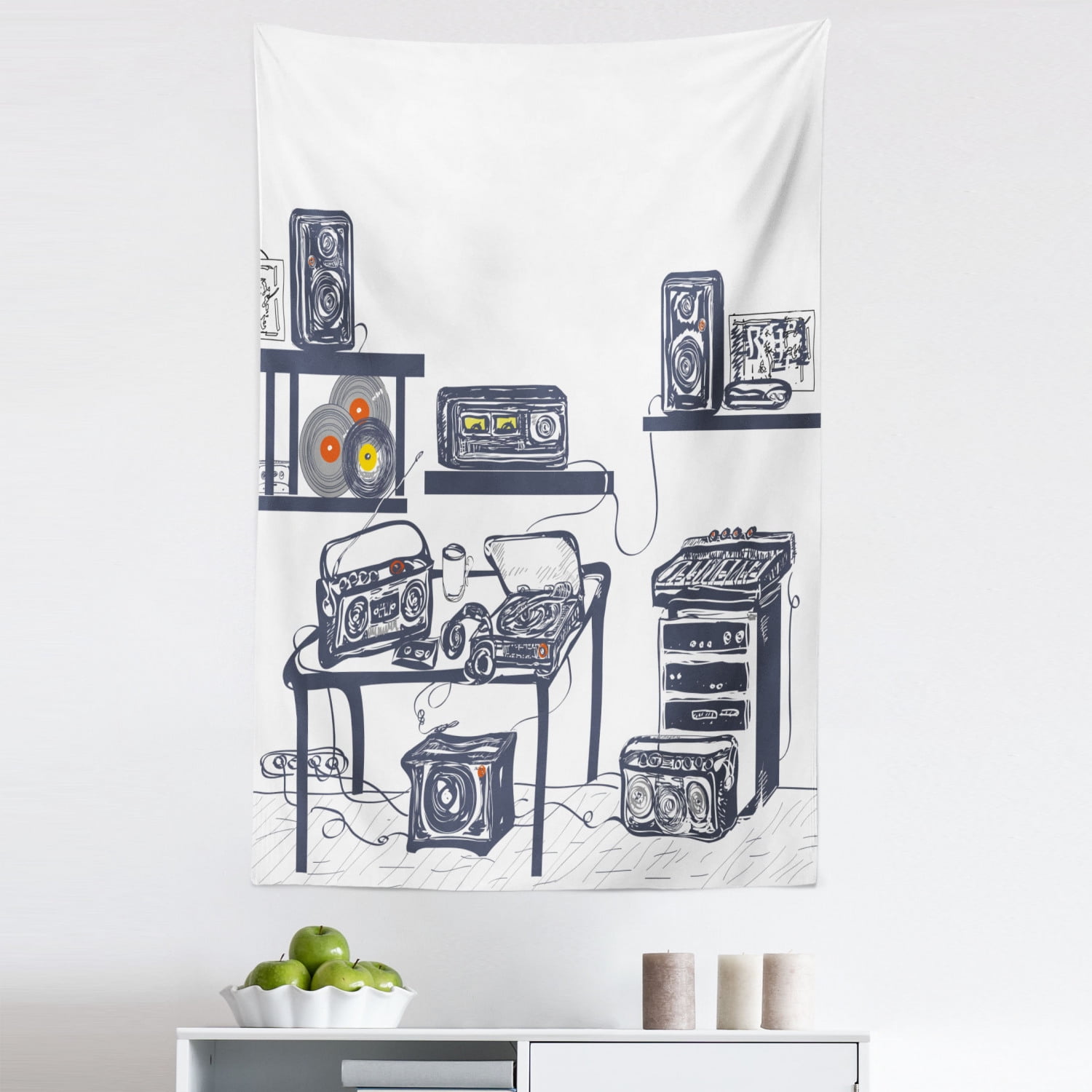 Modern Tapestry, Recording Studio Music Devices Turntable Records ...