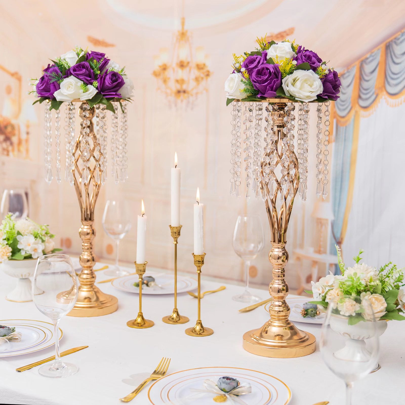 Buy Sziqiqi Wedding Centerpieces for Tables 19 Tall Vases Set of 10 ...