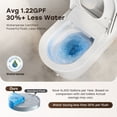 HOROW Non-Electric ADA Bidet Toilet White Ceramics Elongated with Dual ...