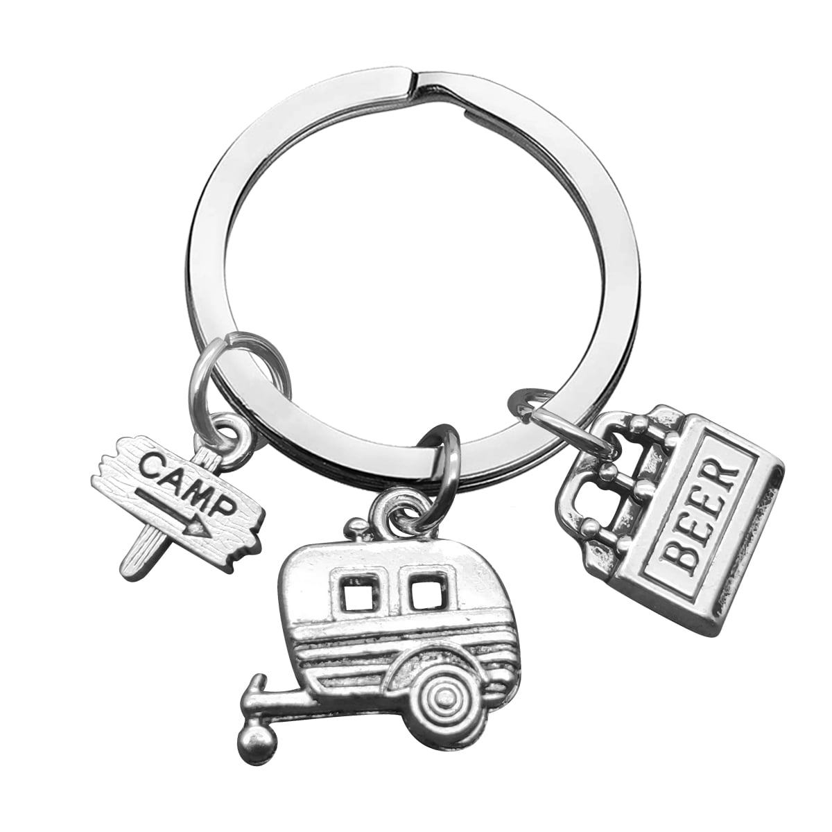 Camping Keychain RV Camper Gift Camp Jewelry Christmas Vacation Gift ...