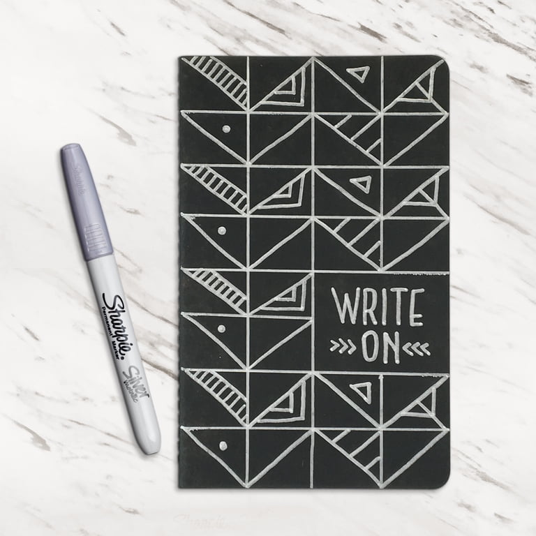 Colorful Sharpie Designs Notebook