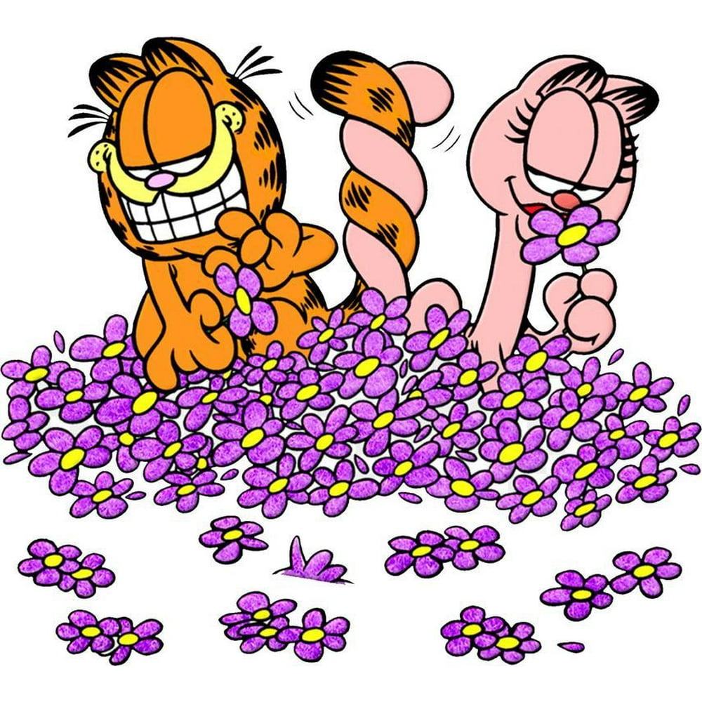Garfield And Arlene Dating Moment Cartoon Character Wall Art Sticker