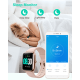Willful Smart Watch for Men & Women, IP68 Waterproof, Heart Rate ...