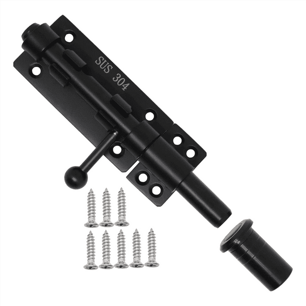 Heavy Duty Slide Bolt Gate Latch with A Padlock, Horizontal Bolt Latch ...