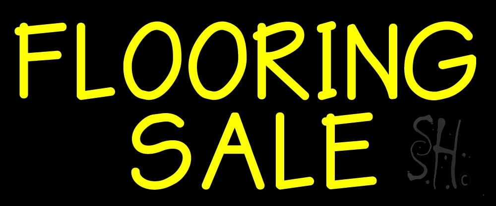 Flooring Sale 2 LED Neon Sign 10" Tall x 24" Wide - inches Black Square ...