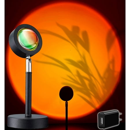 Sunset Lamp Night Light Projector by The Orange Brand - Includes USB ...