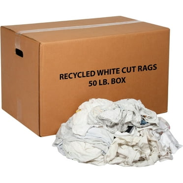 Global Industrial 25 Lb. Box Recycled Cut Rags, Mixed Colors - Walmart.com