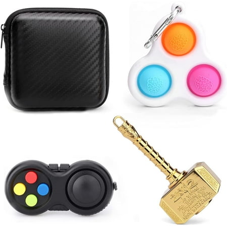 Sensory Fidget Pack Toys Set Kit, Push Bubble Simple Dimple Fidgit Pop ...